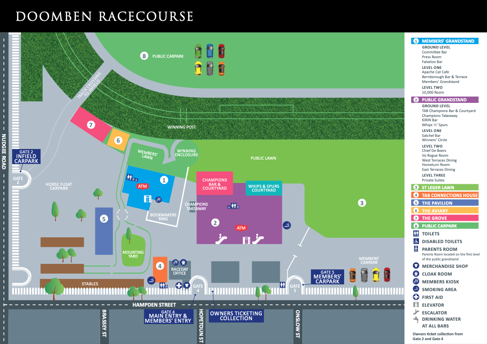 Getting to Doomben Racecourse